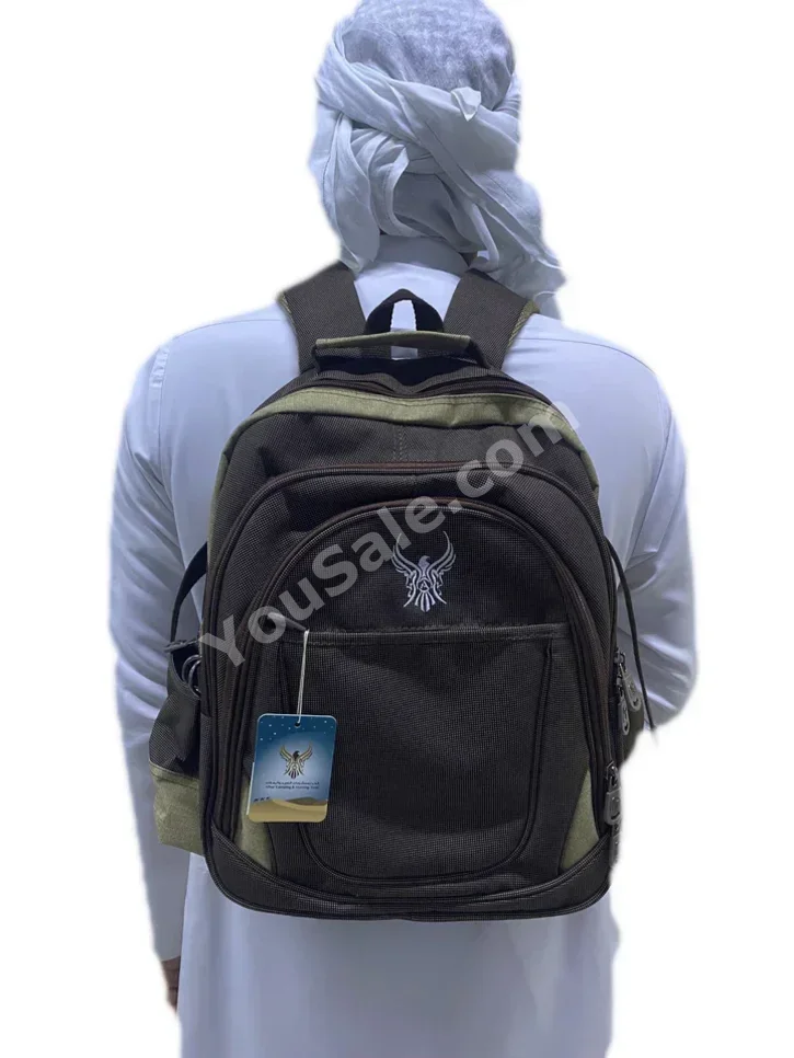 Backpacks - For Men - Brown Pockets On The Interior Sides For Sale in UAE